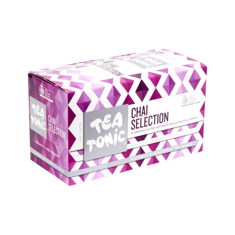 Tea Tonic Chai Selection (30 Tea Bags) | Organic Pouch